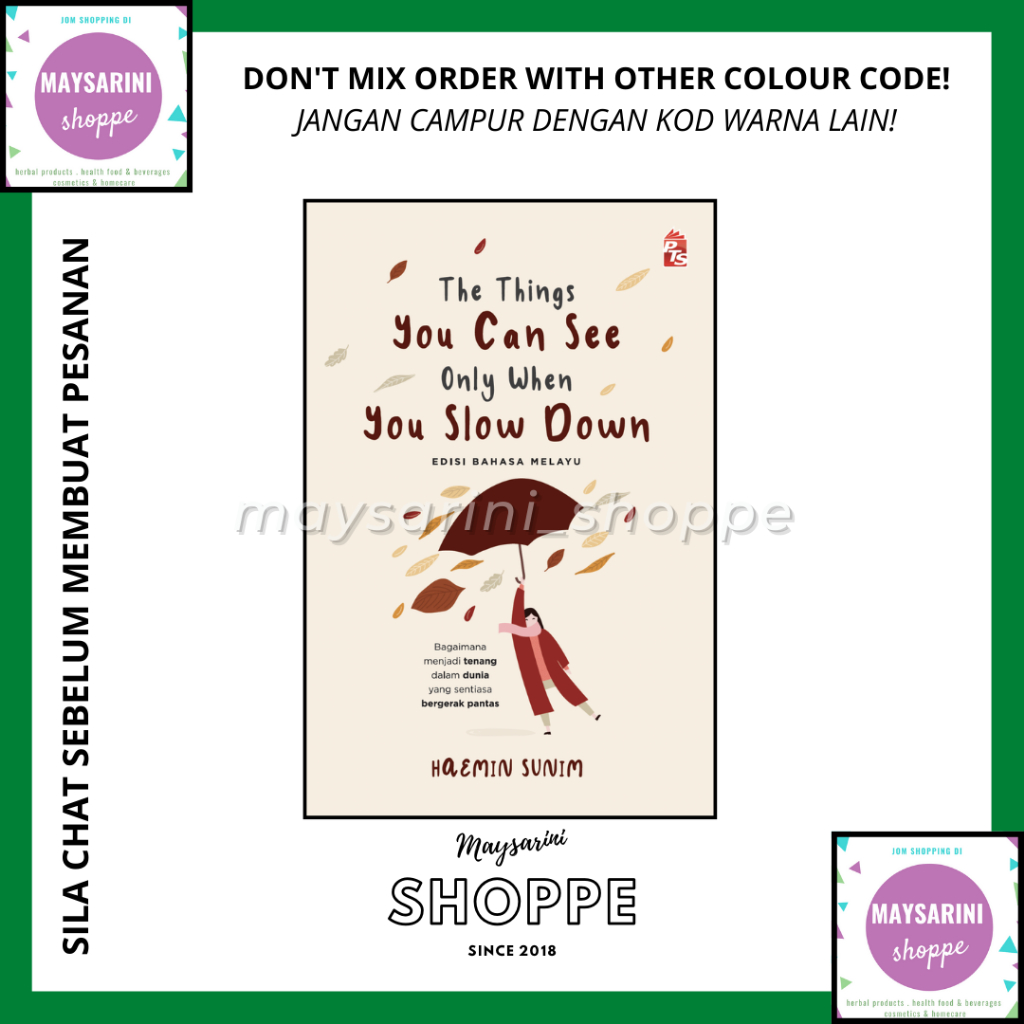 The Things You Can See Only When You Slow Down (Edisi Bahasa Melayu) PTS | Shopee Malaysia