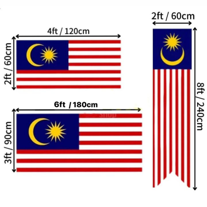 BENDERA MALAYSIA FLAG JALUR GEMILANG, BENDERA KERETA, BENDERA GANTUNG ...