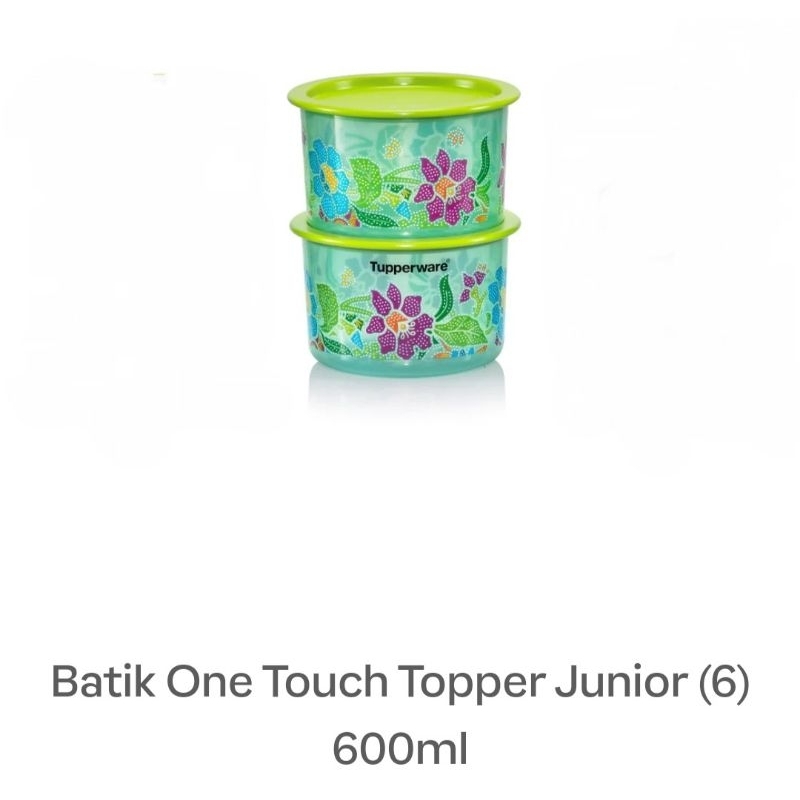 TUPPERWARE Batik One Touch Topper 600ml(2) | Shopee Malaysia