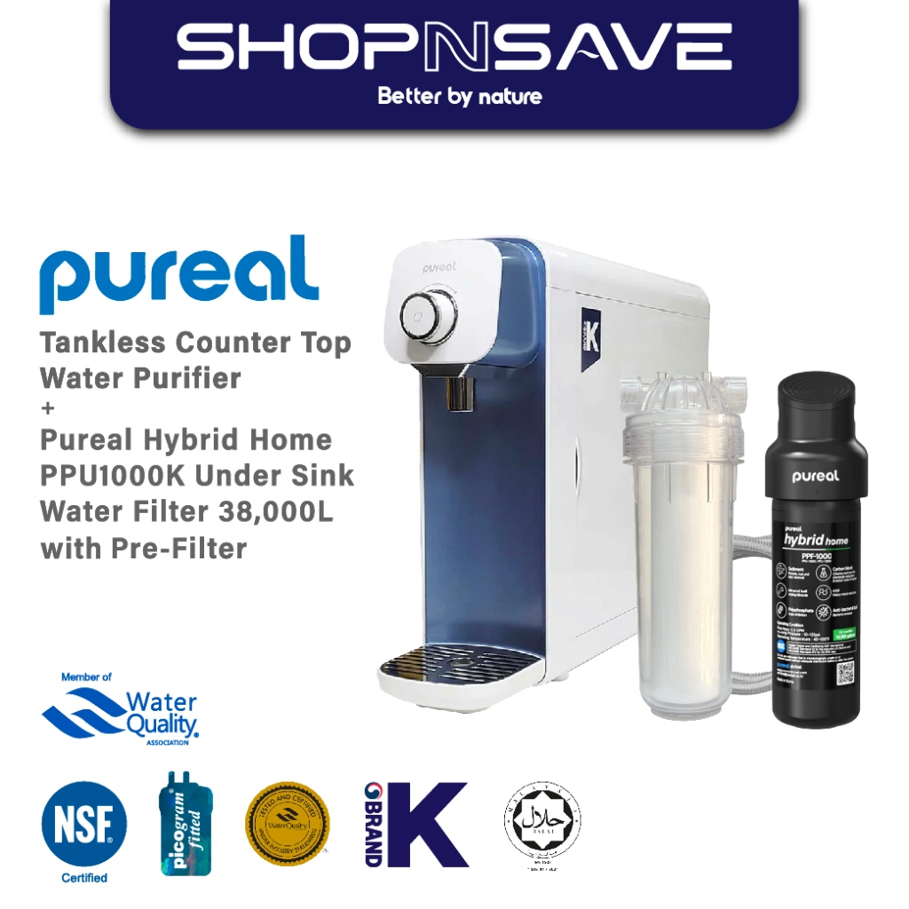 (Jakim Halal) Premium Korea Pureal PPA100 with Pre-filter + PPU1000K ...