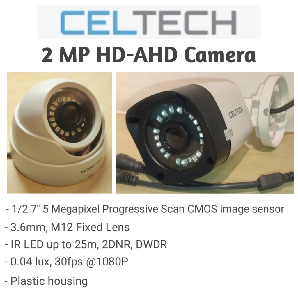 CELTECH CCTV 2MP HD-AHD ANALOG CCTV CAMERA | Shopee Malaysia
