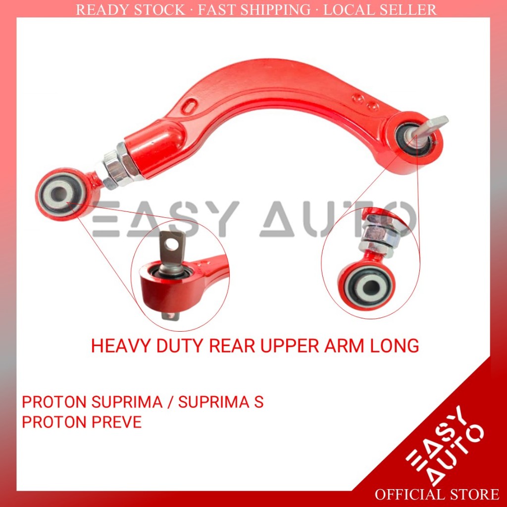 Proton Preve /Suprima S Rear Upper Arm Adjustable BLUE/RED Heavy Duty ...