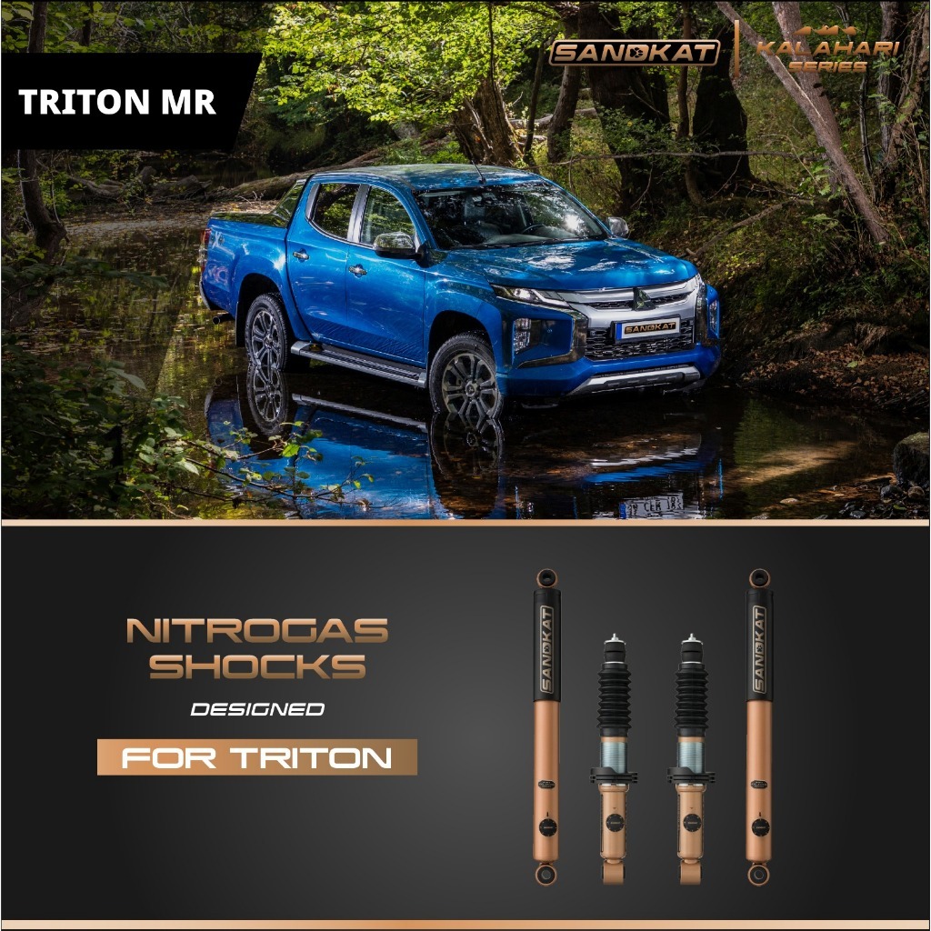 SANDKAT Mitsubishi Triton MR Adjustable Shock Absorber Front Rear ...
