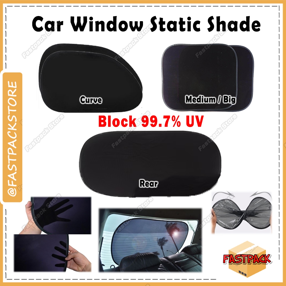 Universal Foldable Static Shade Sunshade Car Rear Windshield Sun Shade ...