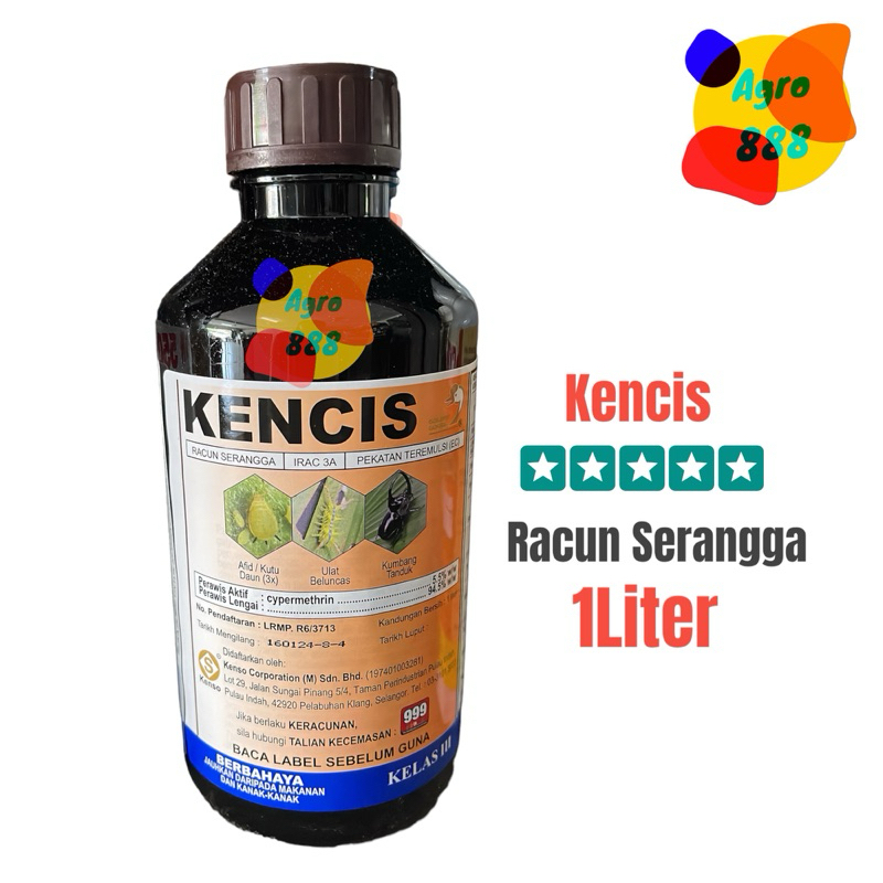 1L KENCIS KENSO (Sama Dengan Hextar CMC Cyper ) Cypermethrine Racun ...