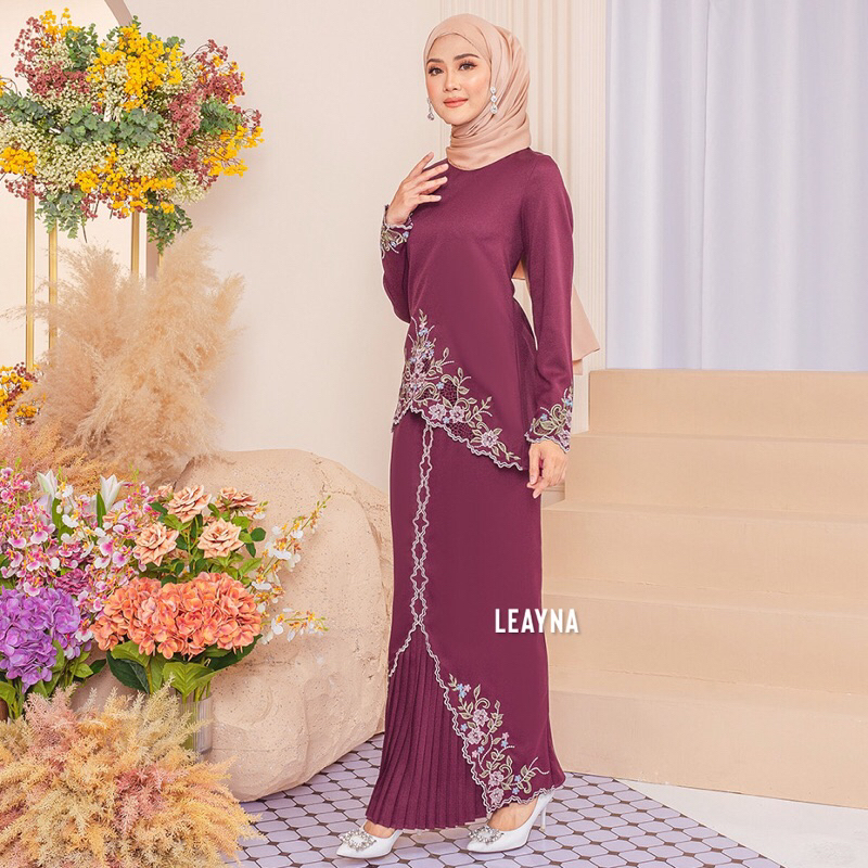 [LEAYNA.CO] [HELDA] Baju Kurung Moden Nikah/Tunang Preloved (Saiz M ...