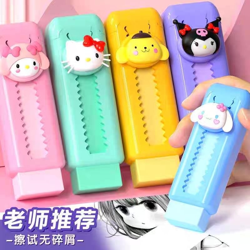 🇲🇾Readystock🇲🇾 # Cartoon Portable Dust-Less Rubber Eraser 卡通推动橡皮擦 ...