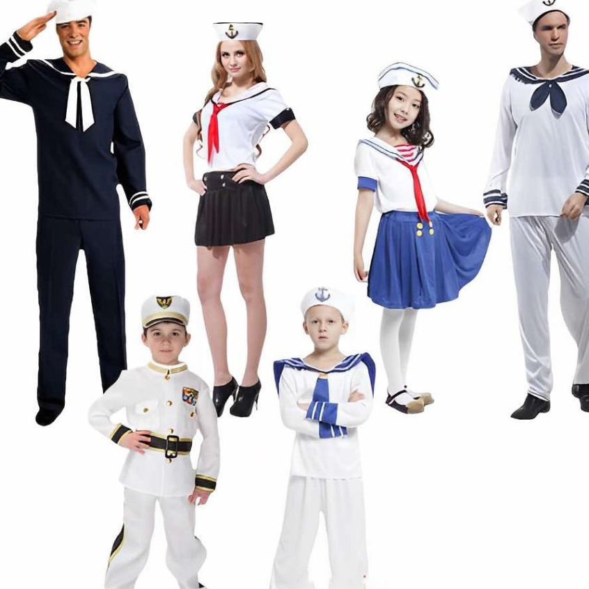 Kids Sailor Costume – Unisex Navy Uniform for Boys & Girls, Chorus ...