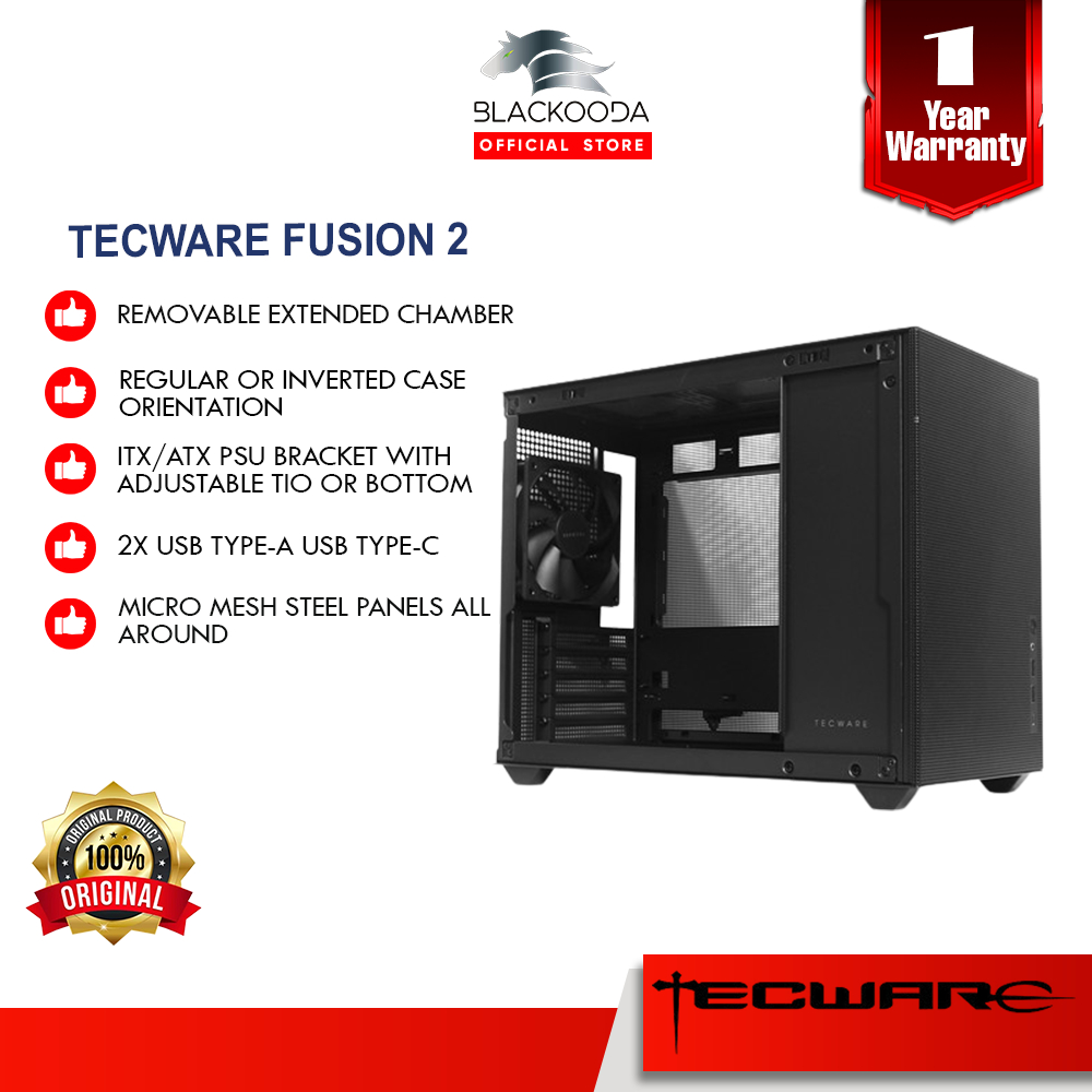 TECWARE Fusion 2 Air ITX/MATX High Airflow PC Case | Shopee Malaysia
