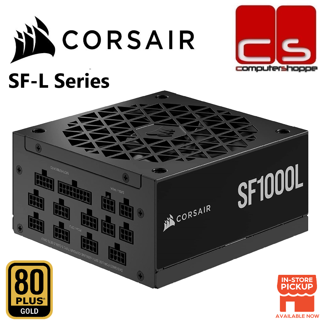 Corsair SF-L Series Fully Modular Low-Noise ATX 3.0 SFX Power Supply ...