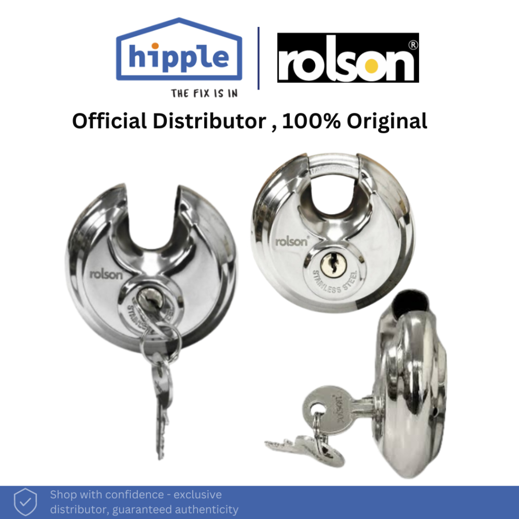 Rolson Disc Padlock (70mm) 66607 | Shopee Malaysia