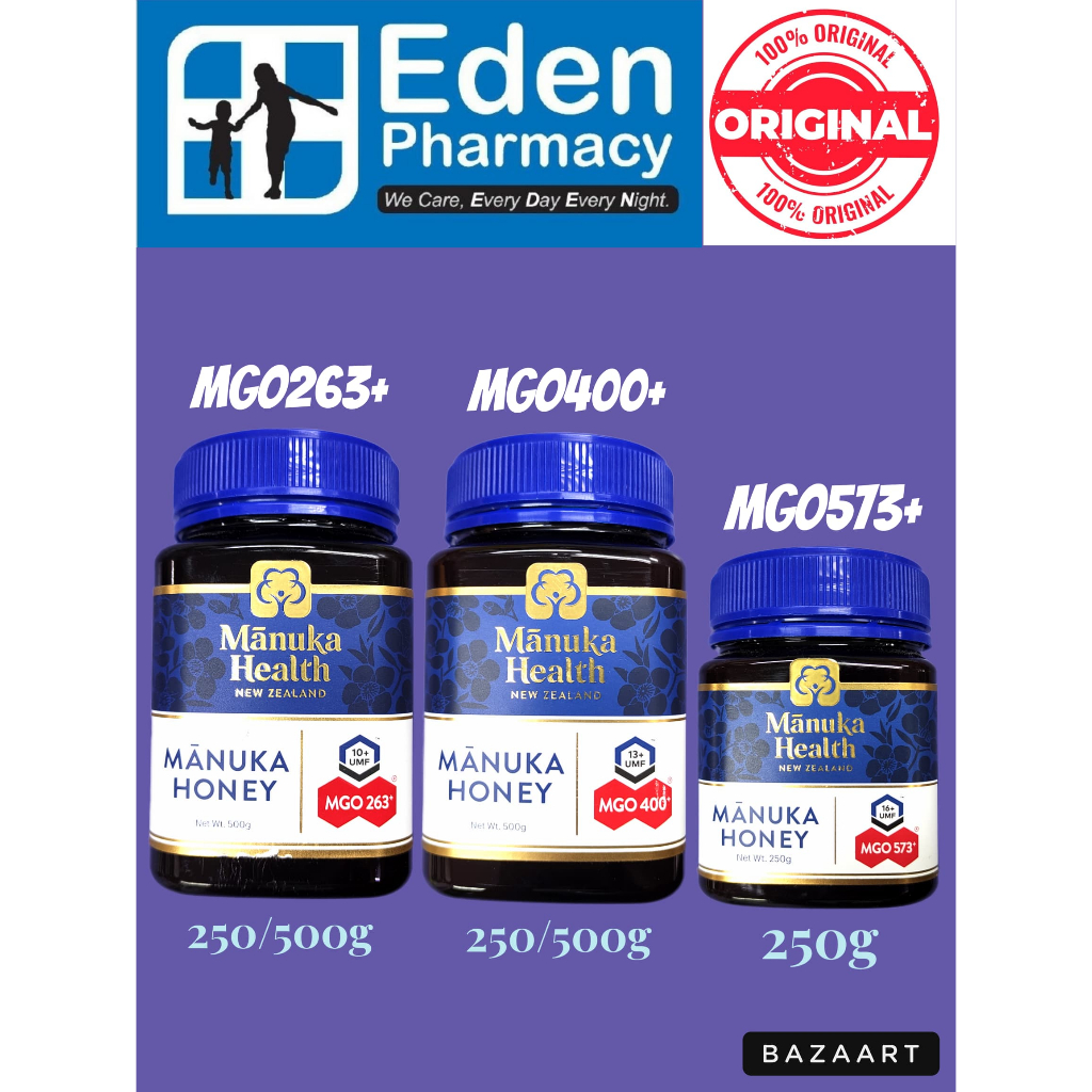 New Zealand Manuka Health Manuka Honey MGO115+ / MGO263+ / MGO400+ / MGO573+ ( 250 / 500g ...