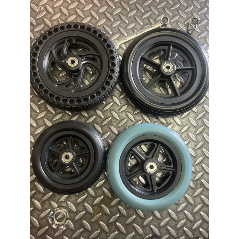 Wheelchair front wheel 6/7/8 inch wheel PU foam wheel wear-resistant ...