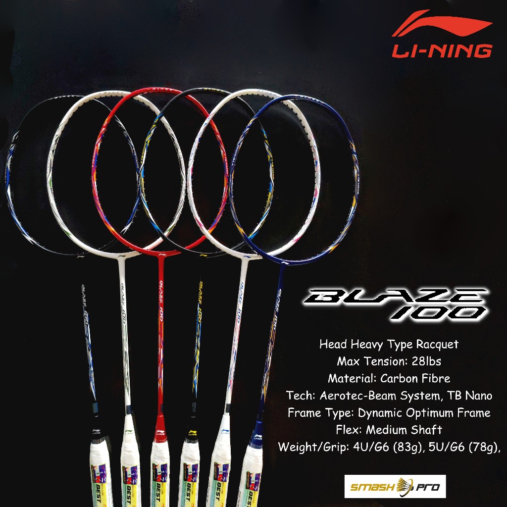 Li-Ning Blaze 100 Badminton Racquet | Shopee Malaysia