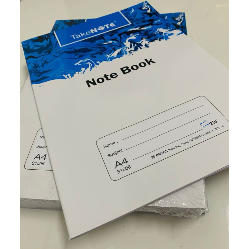 S1506 A4 Take Note Book 80pages 60gsm 210X297mm (10books/pkt) Exercise ...