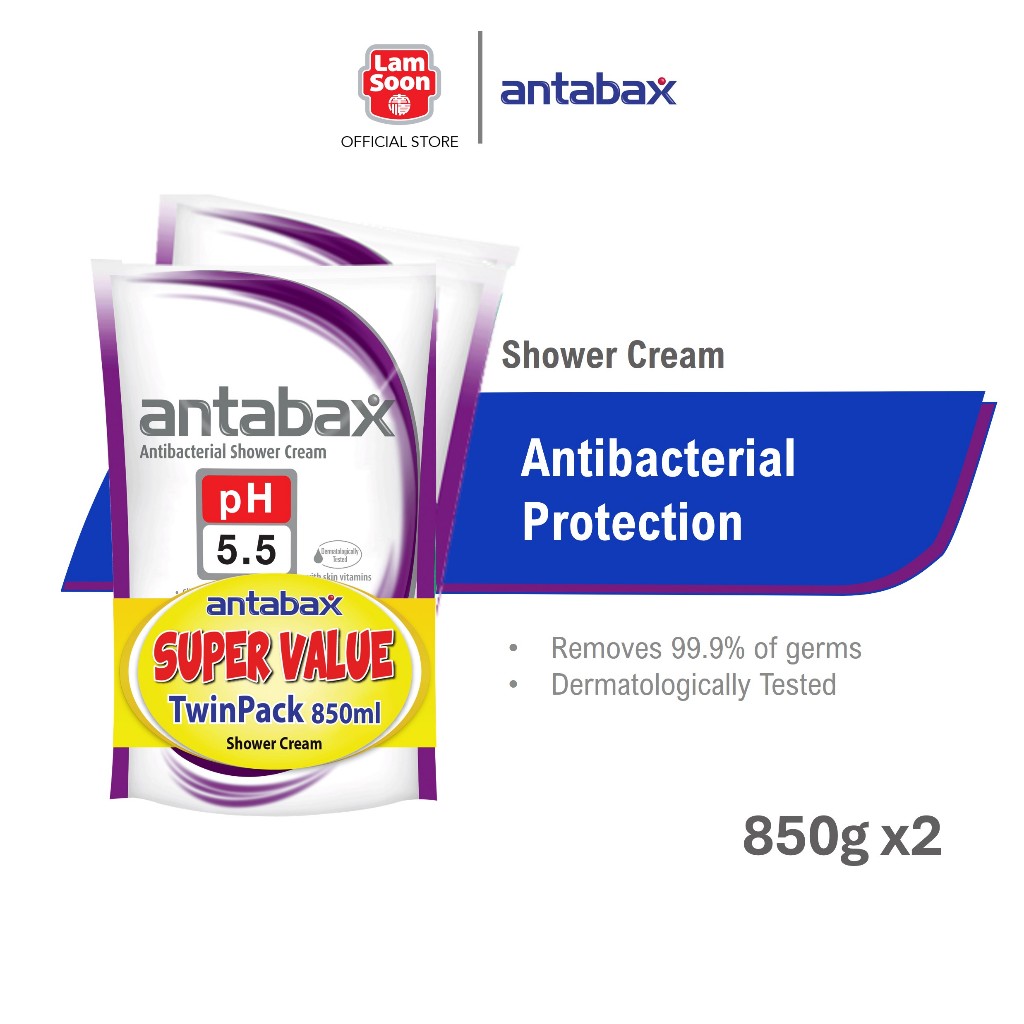 Antabax Shower Cream Sensitive Twin Refill Pack 2x850g | Shopee Malaysia