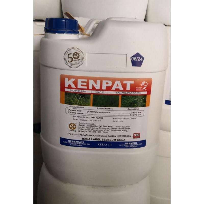KENSO KENPAT 20L ORIGINAL glufosinate-ammonium 5.66% racun rumput ...
