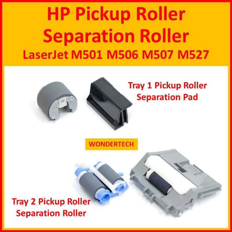 HP LaserJet M501 M506 M507 M527 Pickup Roller Separation Roller 501 ...