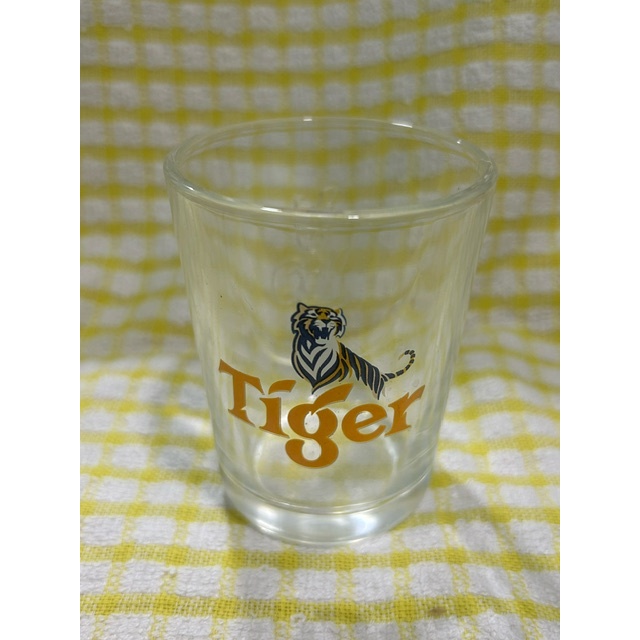 Tiger Beer Glass Small Size 150ml Colour Logo and Embossed "Tiger" name ...