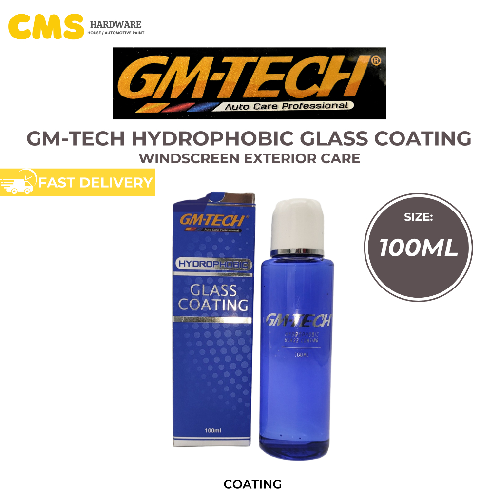 GM-TECH Hydrophobic Glass Coating Rain Repellant Windscreen Exterior ...