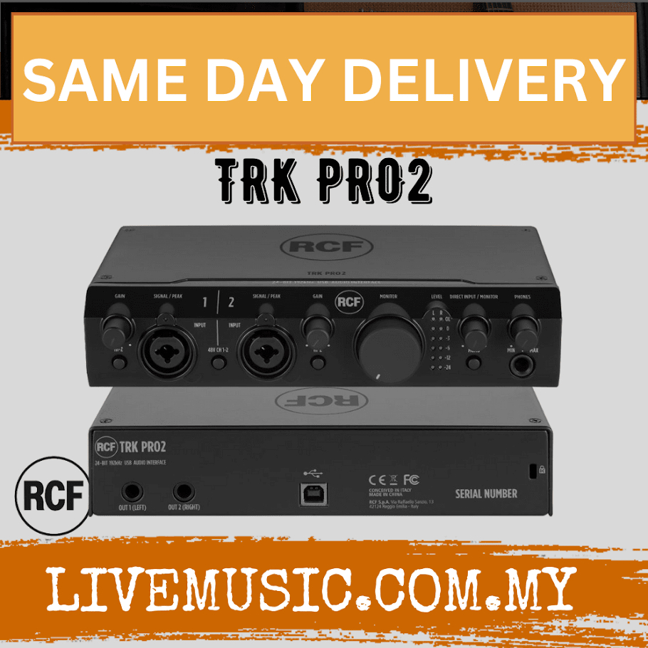 RCF TRK PRO2 24-BIT 192kHz Usb Audio Interface ( TRKPRO2 / TRK-PRO2 ) | Shopee Malaysia