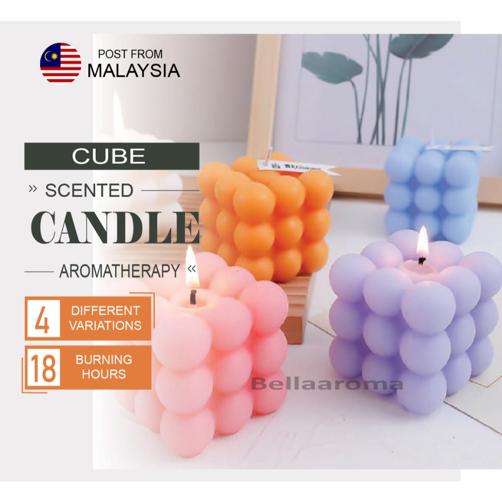 Cube Scented Candle Minimalist Ins Style Aromatherapy Candle ...