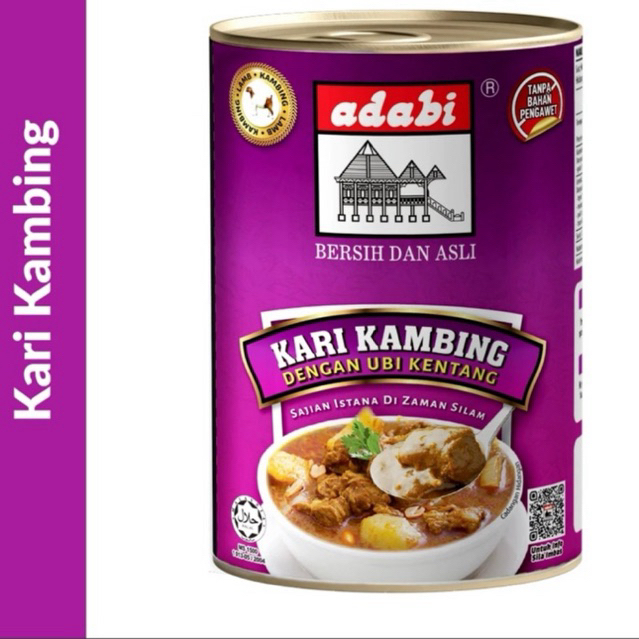 ADABI KARI KAMBING DENGAN KENTANG 280g DAN 425g | Shopee Malaysia