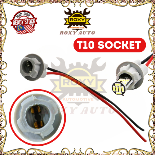 ROXY T10 W5W Light Bulb Socket Connector Holder Adapters Cable For Car ...