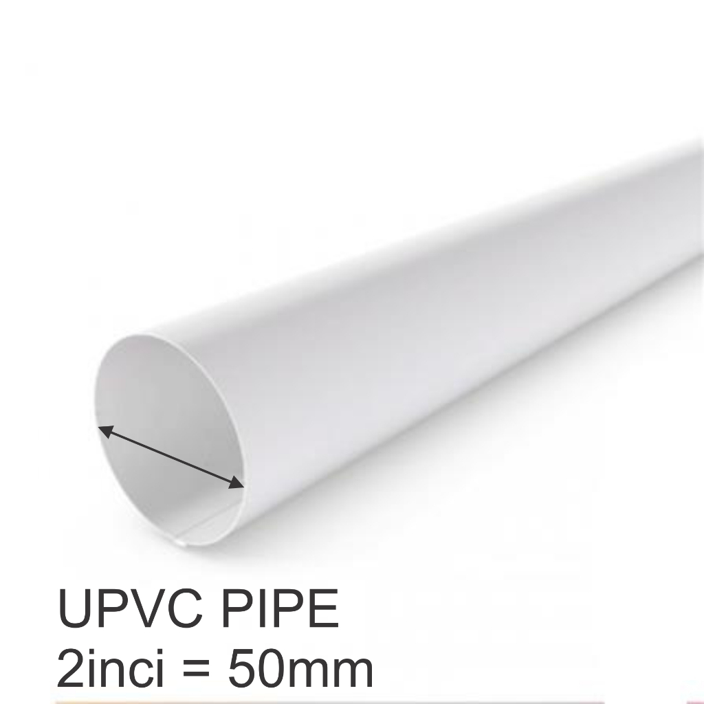 2inch (50mm) UPVC Pipe - 1 Meter | Shopee Malaysia