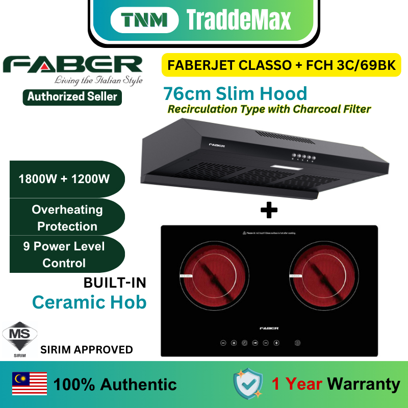 ️‍🔥Faber Built-in Hob FCH 3C/69BK Electric Ceramic Cooker Hob / Faber ...