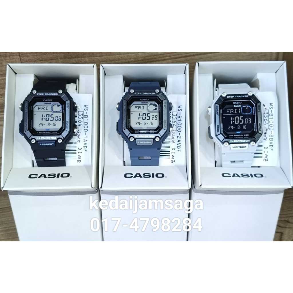 CASIO DIGITAL WITH Bluetooth®/ WSB1000 / MEN WATCH / WSB-1000-1A / WSB ...