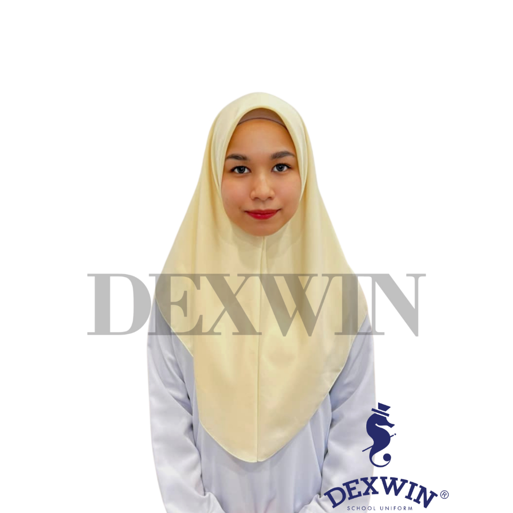 [TUDUNG SAHAJA] tudung beige pengawas kain licin koshibo sekolah mrsm ...