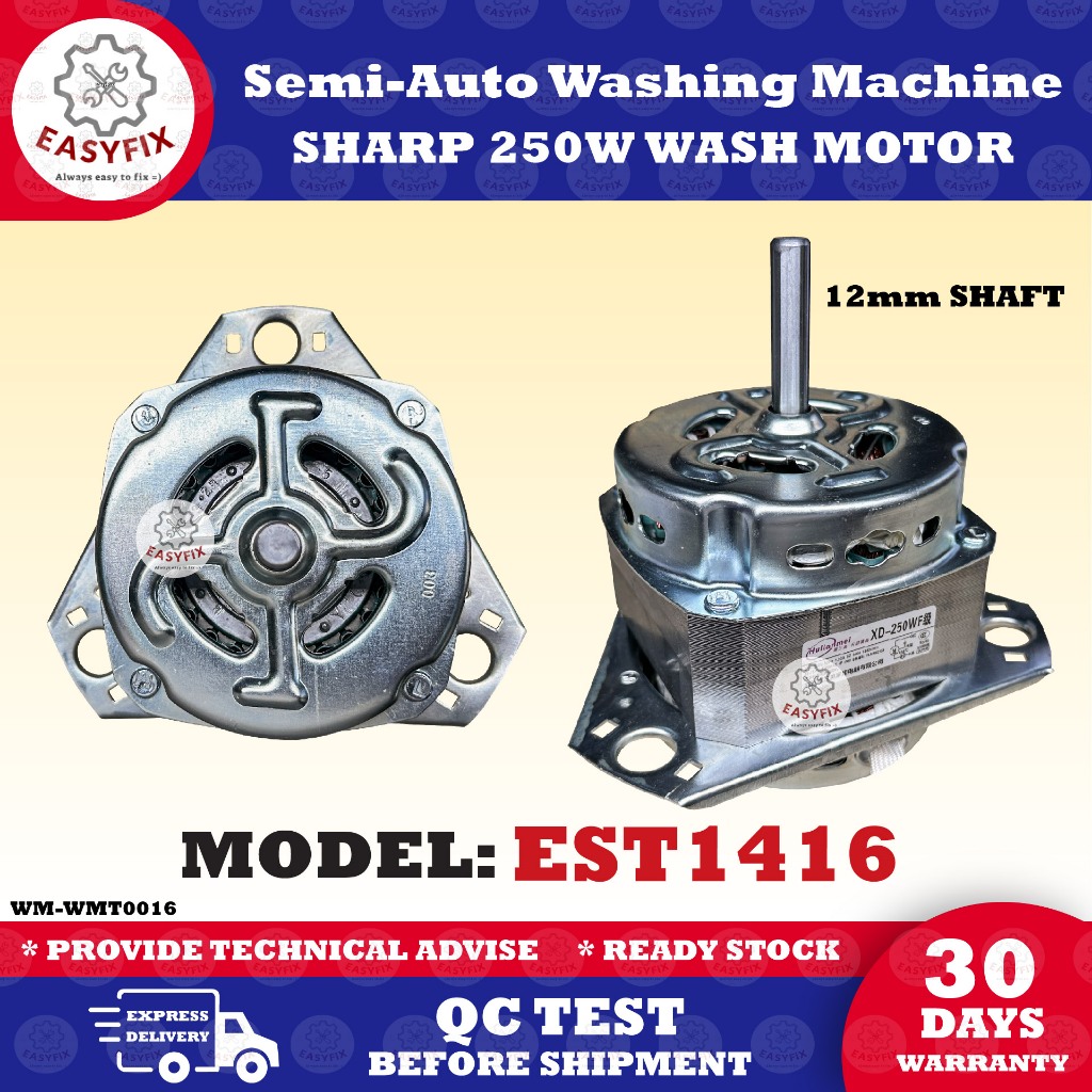 (220W) EST1416 SHARP Semi-Auto Washing Machine Wash Motor (Motor Basuh ...