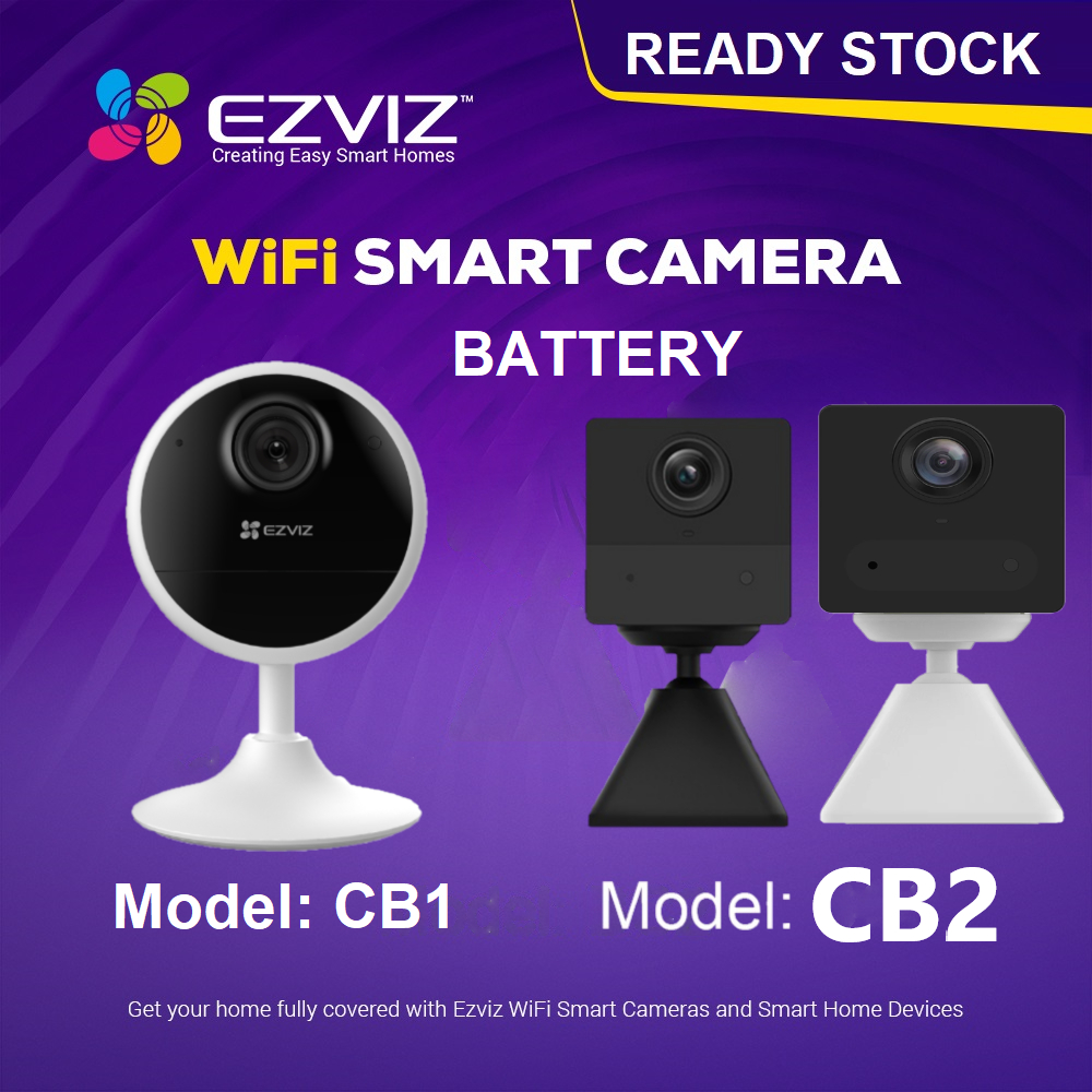 EZVIZ BC2 / CB2 NEW / CB1 Indoor Wire-Free Rechargeable Battery Wi-Fi CCTV Camera, Smart Human ...
