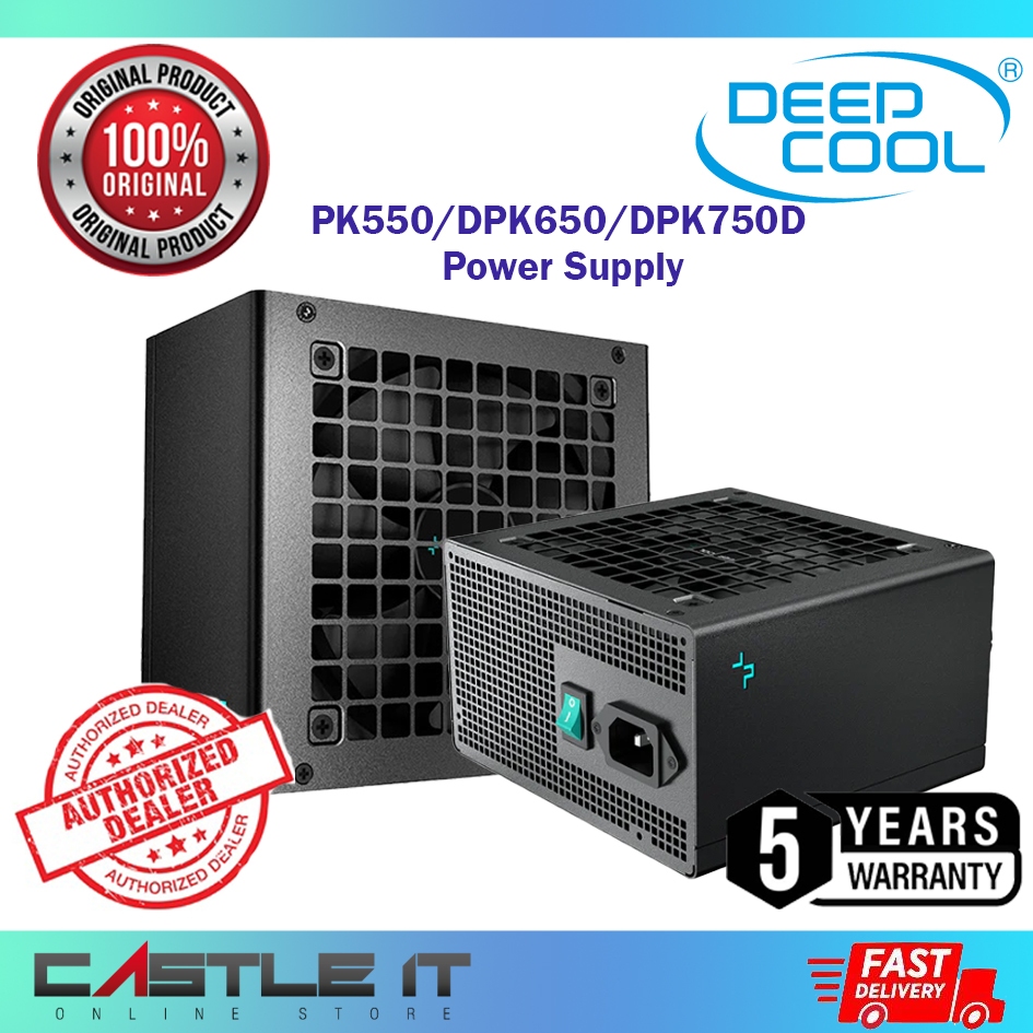DeepCool PK550D/650D/750D Power Supply 80PLUS Bronze 550W/650W/750W Silent Low Noise | Shopee ...