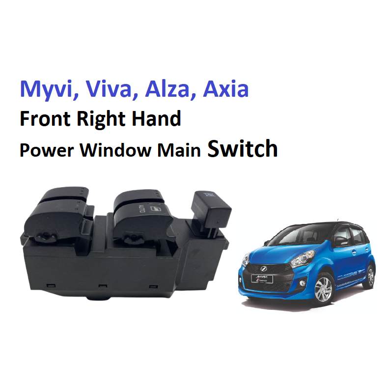 Myvi Viva Alza Axia Power Window Main Switch 84820-BZ050 | Shopee Malaysia