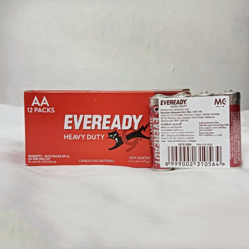 [Wholesale] Eveready Heavy Duty Battery AA 12packs box | Shopee Malaysia