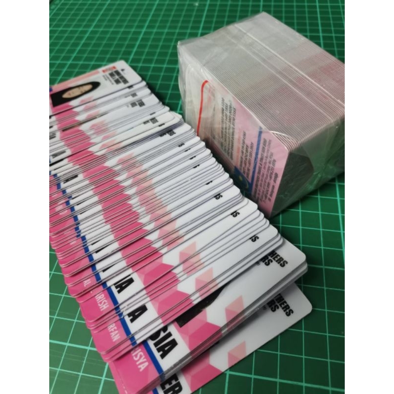 White PVC Id Card Murah Staff Card Student Card Membercard Agent Travel ...