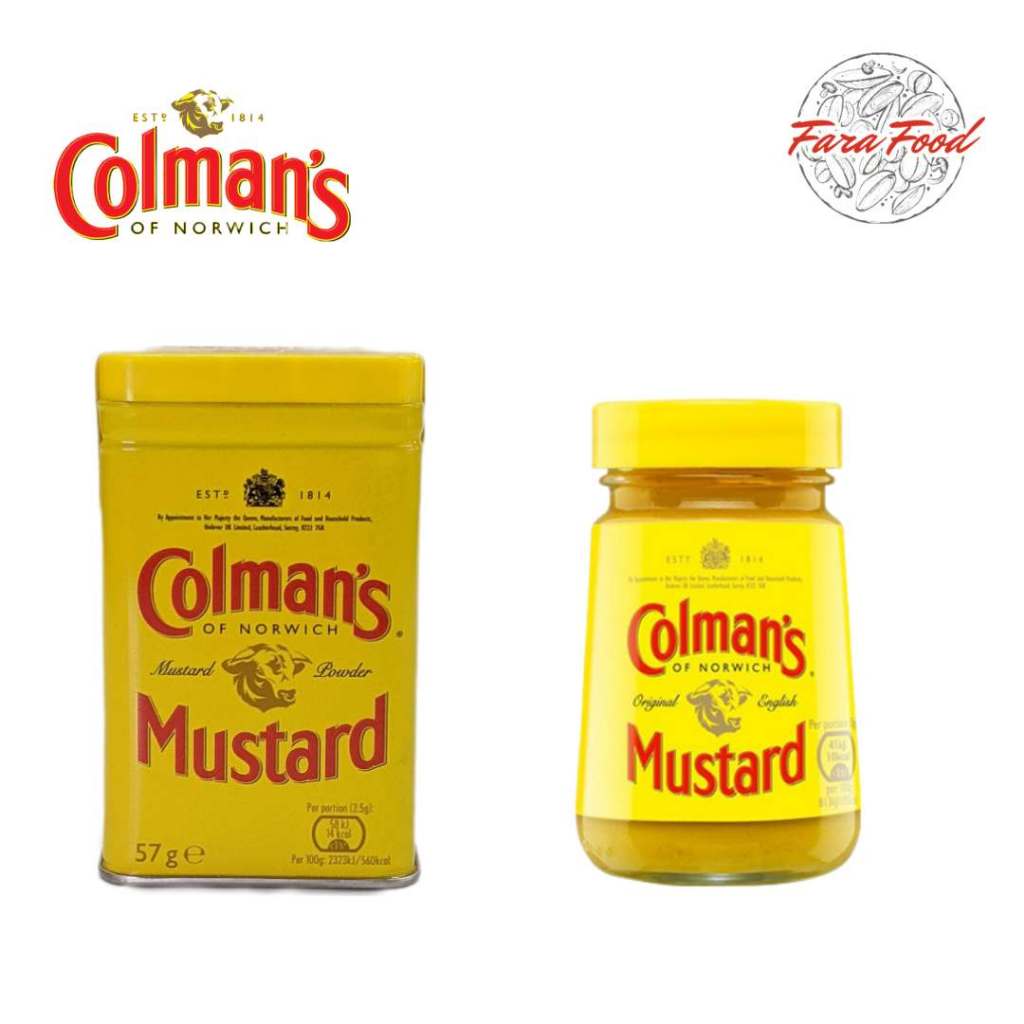 Powder Sauce English Mustard Yellow Halal Colman's Sos Prepared ...