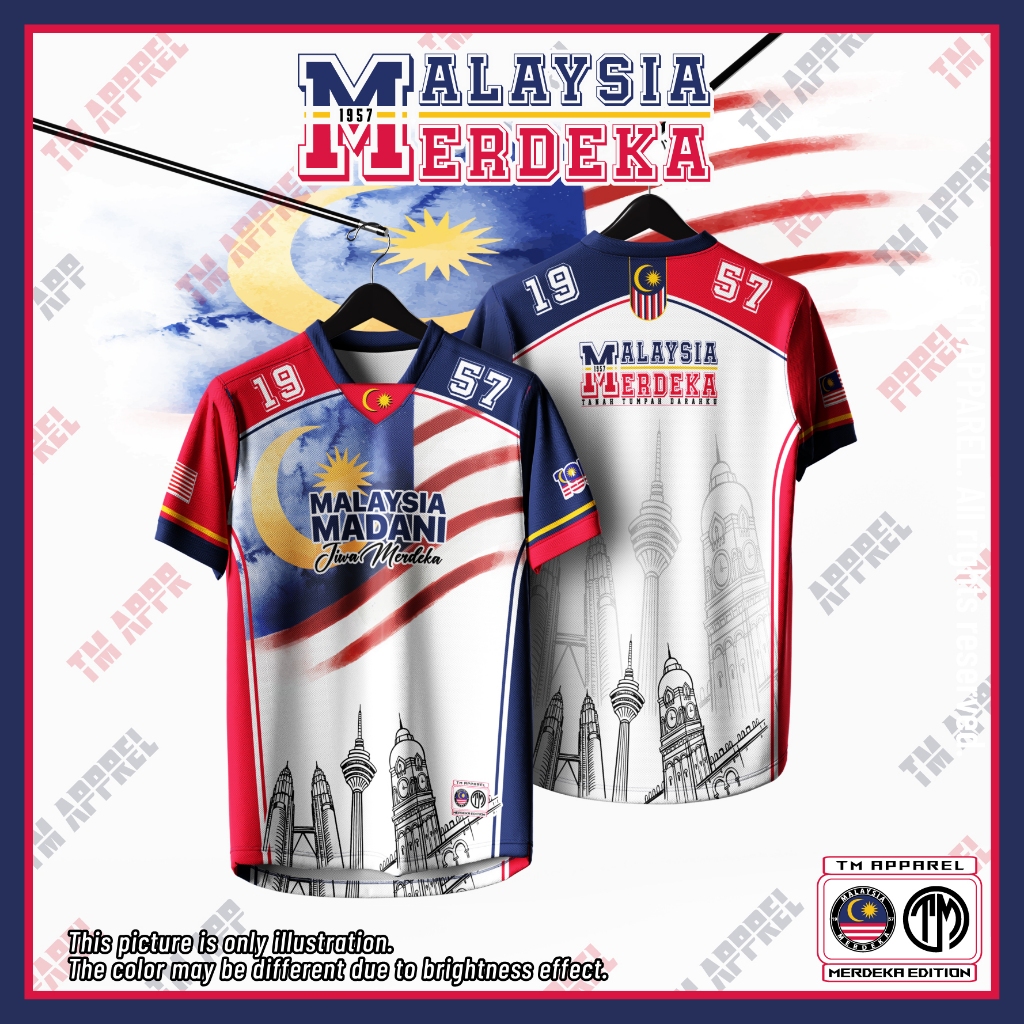 MERDEKA 2024 NFL FULL SUBLIMATION JERSEYS | Shopee Malaysia