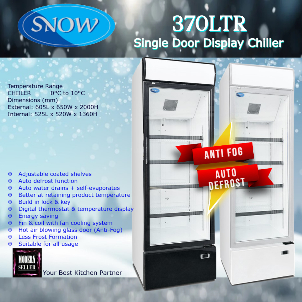 SNOW LY-380 SINGLE DOOR CHILLER 370L/PETI SEJUK MINUMAN | Shopee Malaysia