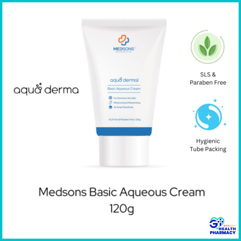 Medsons Aqua Dermal Basic Aqueous Cream 120g | Shopee Malaysia