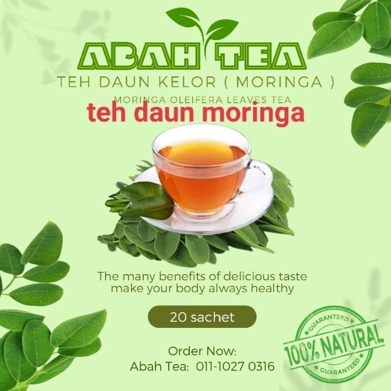 Teh daun moringa 7/20/30/50 uncang | Shopee Malaysia