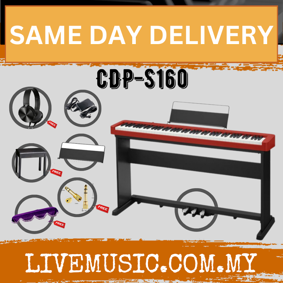 *SAME DAY DELIVERY* Casio CDP-S160 88-key Digital Piano & Headphone ...