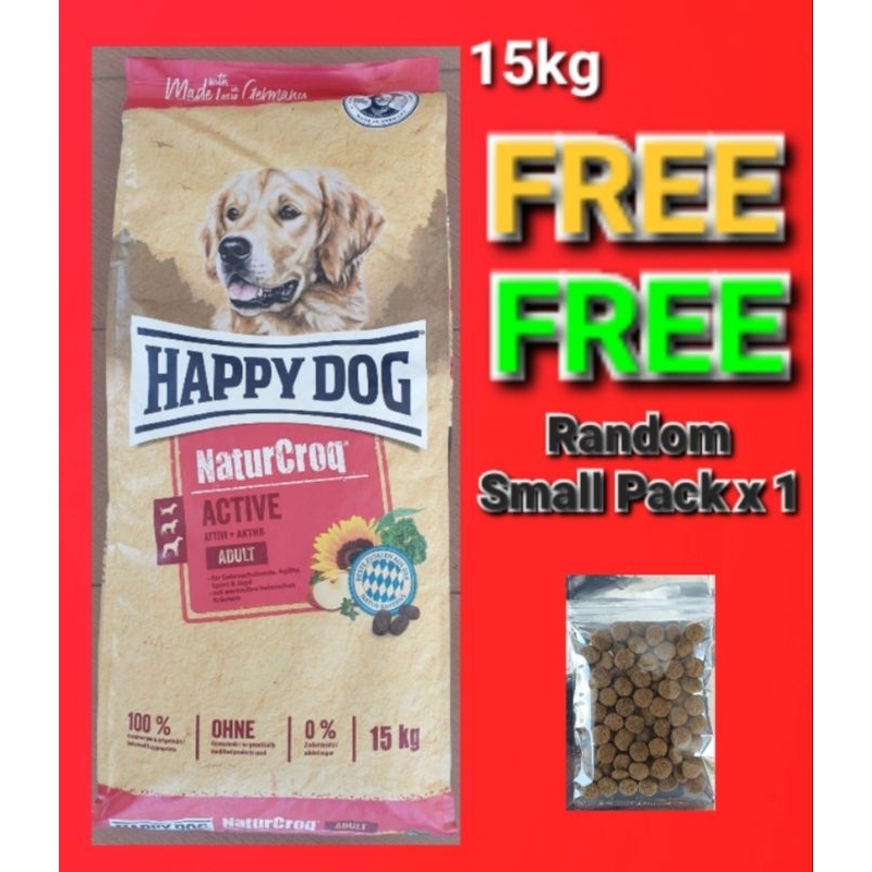 DHL Exp:2025 Sept / 15kg Happy Dog NaturCroq Active Adult Happydog Lamb ...