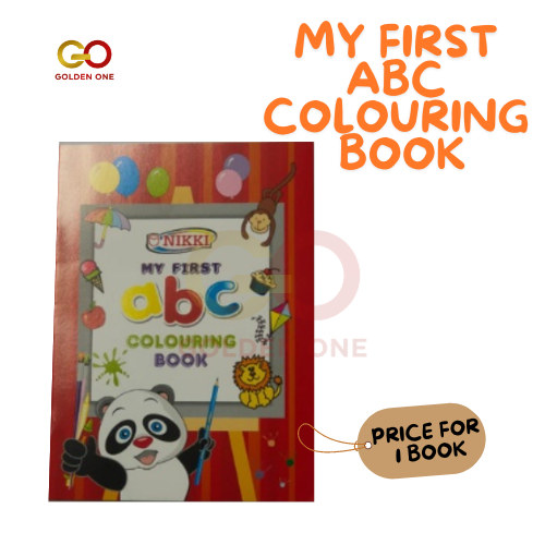 NIKKI My First ABC Coloring Book A5 Size (Price For 1 Book) | Shopee ...