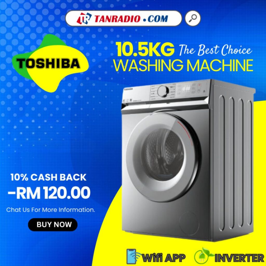 【PROMO MID YEAR】Toshiba 10.5kg Inverter, Smart Control, Front Load ...