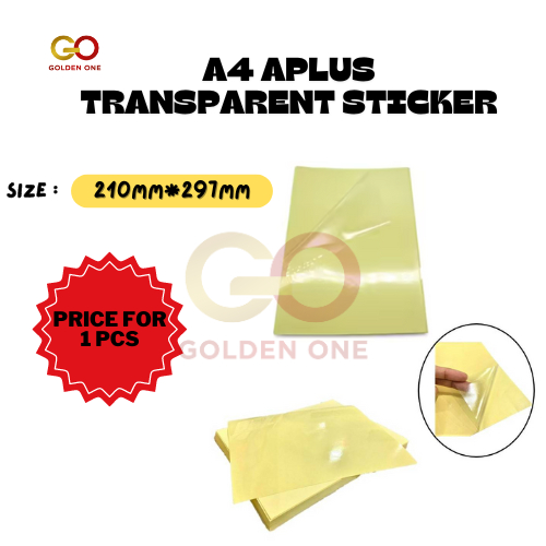 Aplus A4 Transparent sticker (LASER PRINT) PRICE FOR 1PCS | Shopee Malaysia