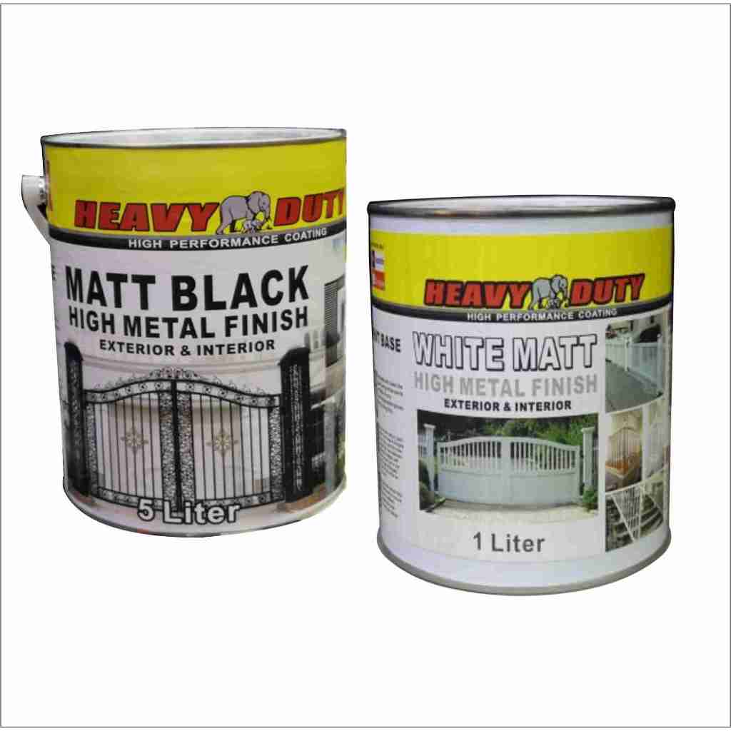 ( 250ML ) MATT FINISH PAINT FOR WOOD AND METAL ( BLACK MATTE or WHITE ...