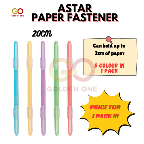 Astar Pengikat 5 warna setiap pek / Fastener 5 colour per pack (PF507 ...